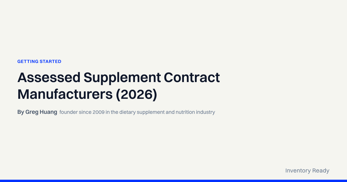 Top 104 FDA-Registered Supplement Contract Manufacturers (Assessed 2026 ...